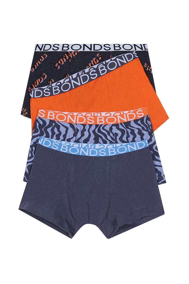 Bonds Boys Trunk 4 Pack - Bonds Revibe Logo – Outlet Shop For Kids
