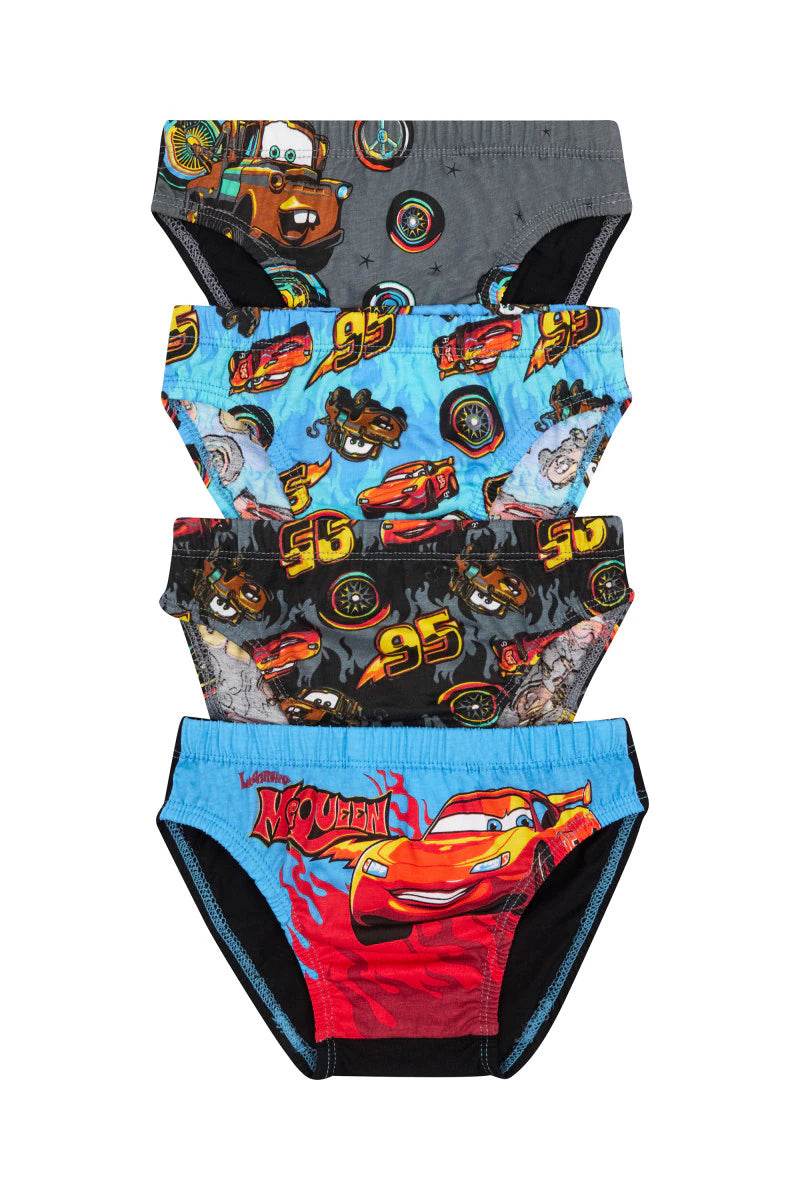Rio Boys Cars Brief 4 Pack - Cars – Outlet Shop For Kids
